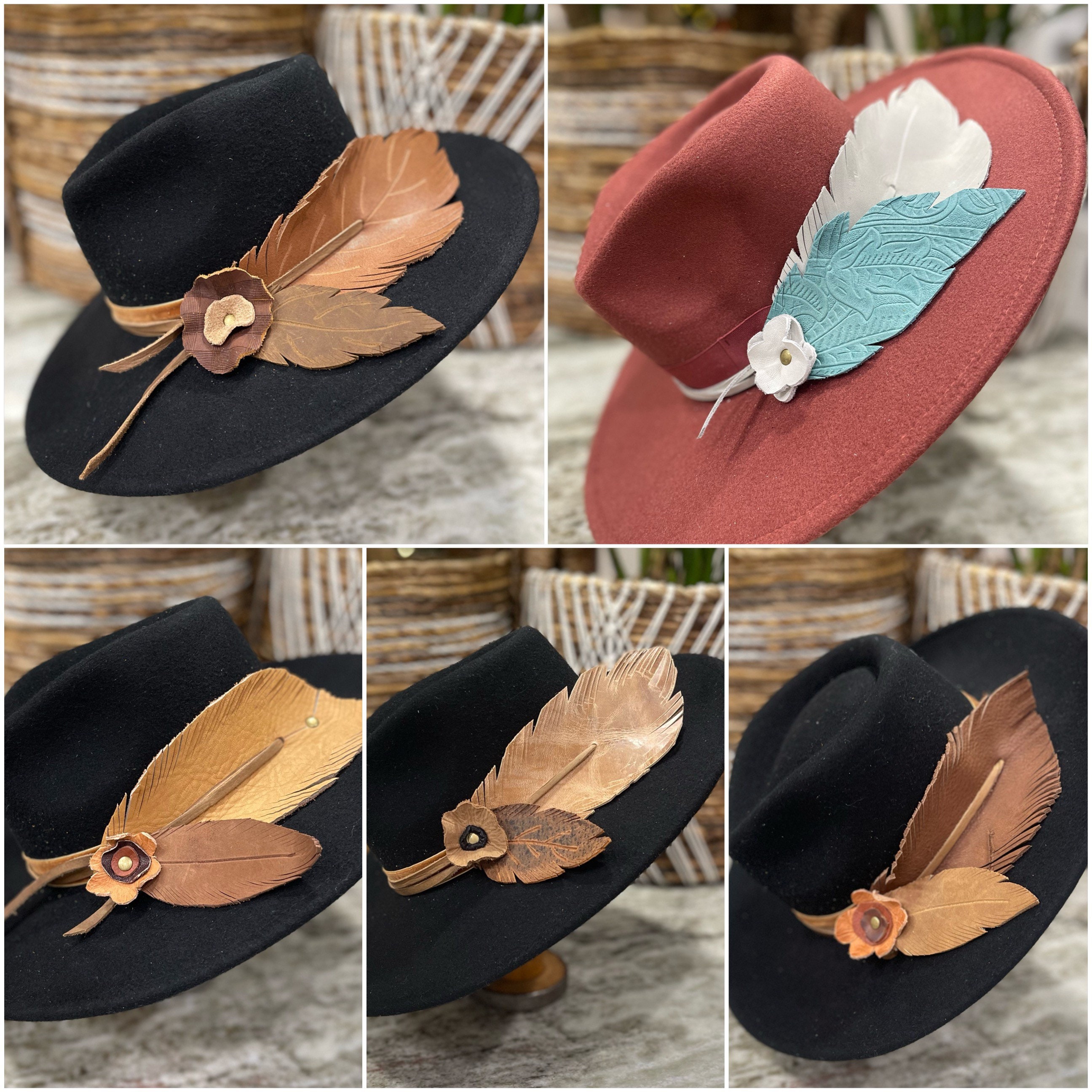 Western Feather Hat Band - Etsy