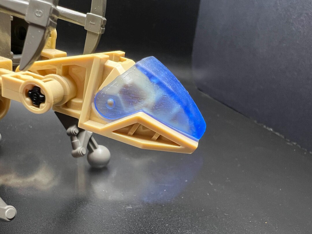 Lego Compatible Bionicle Slize/throwbots Visor Part (dark Blue Resin ...