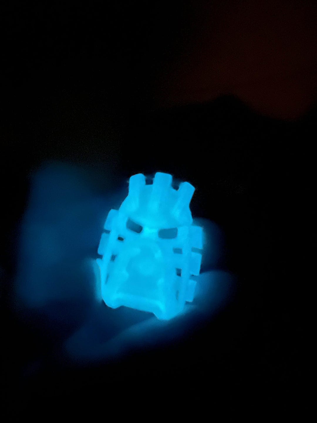 Glow in the Dark Kanohi Mask of Light (light Blue) (bionicle Compatible ...