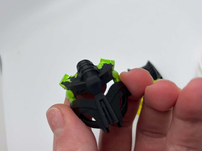 G1 Bionicle Kanohi Galva Unmutated Felnas Mask. (dual Molded Black Lime ...