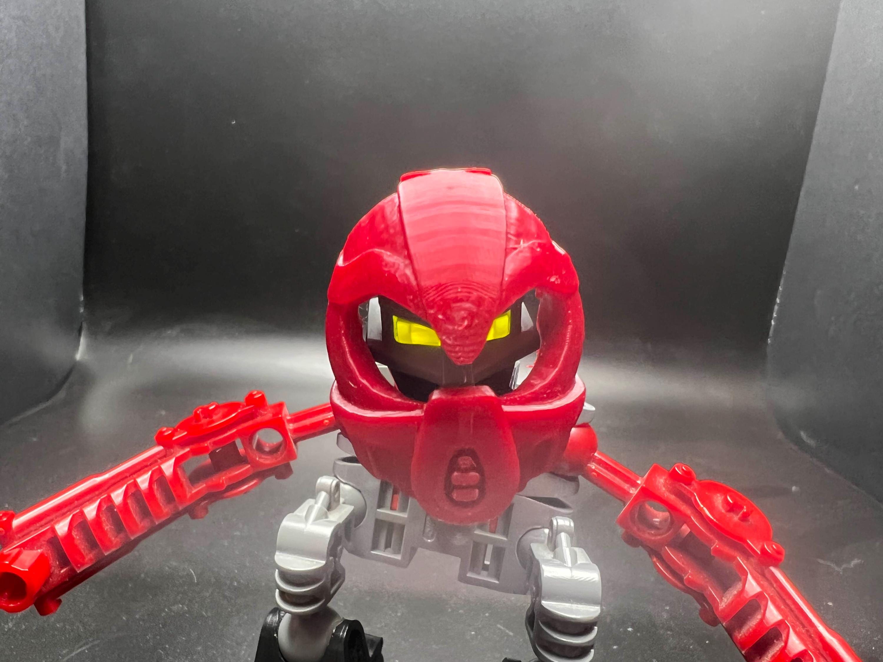 Galva Kanohi Mask of Direction dark Red bionicle Compatible - Etsy