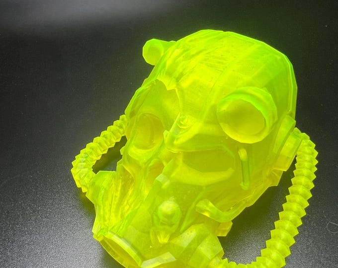 Custom Fallout Style Power Armor Helmet Bust With Skull in Translucent ...