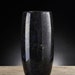 Labradorite Memorial Vase on the Grave, Stone Vase for Tombstone, Black ...