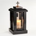 Grave Lantern With a Cross for a Cemetery. Memorial Candle Holder ...