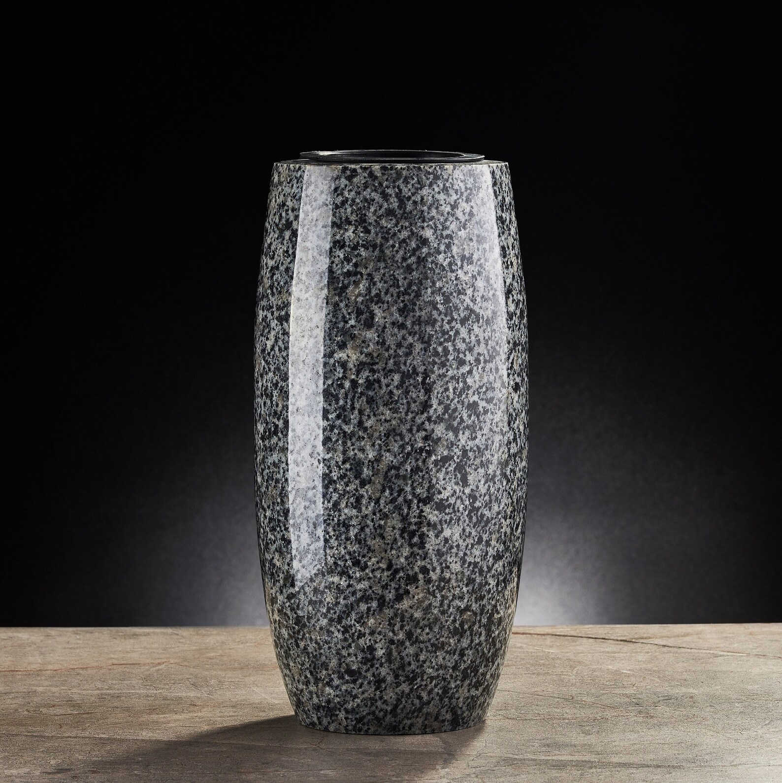 Granite Memorial Vase on the Grave, Stone Vase for a Tombstone, Granite ...