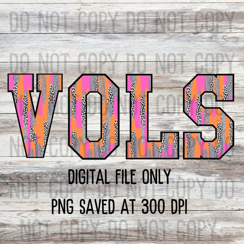 Tennessee Vols Brush Stroke DIGITAL FILE ONLY - Etsy