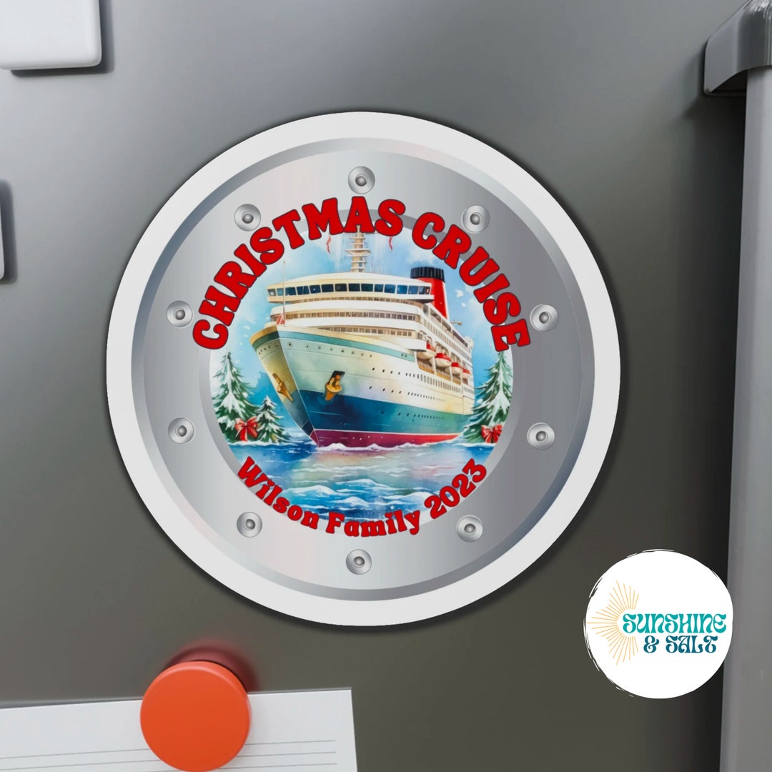 Christmas Cruise Door Magnet Porthole Personalized Magnet Alaska Family ...