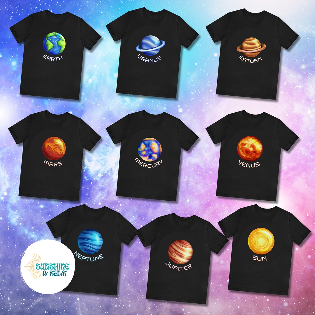 Planet Tshirts, Planet Halloween Shirts, Group Halloween Costume ...