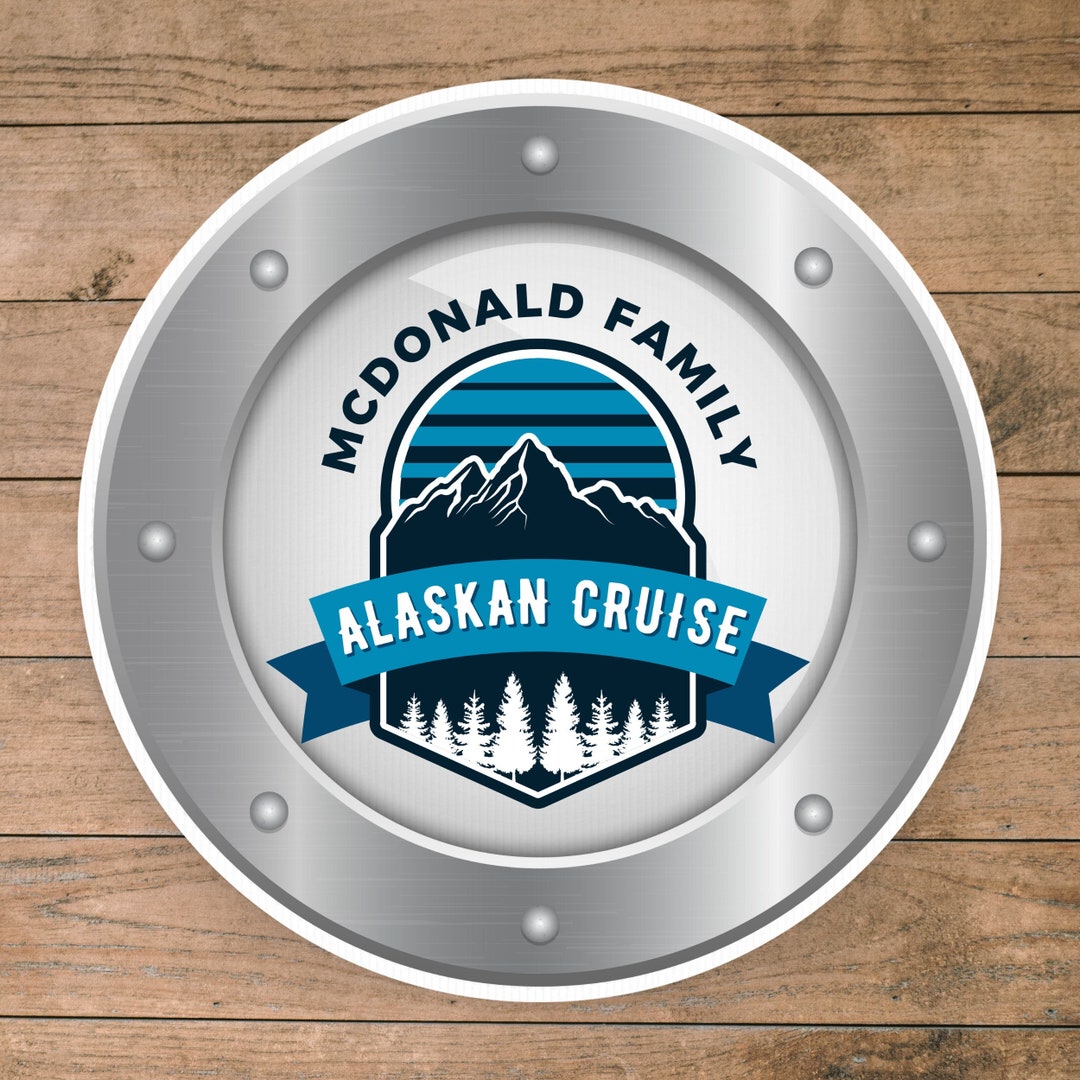 Alaskan Cruise Door Magnet | Porthole Personalized Magnet | Alaska ...