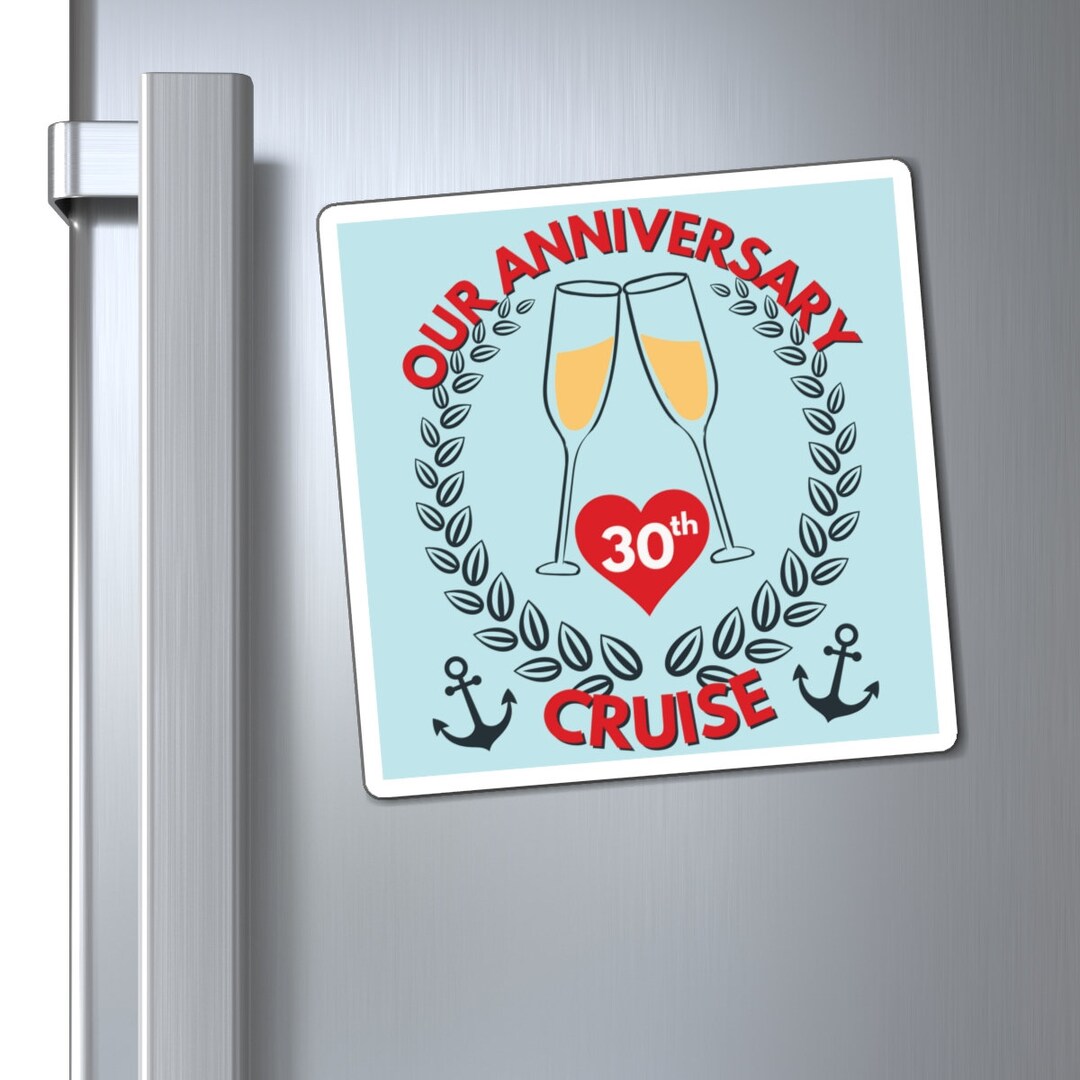 30th Anniversary Cruise Magnet, Cruise Door Magnet for Anniversary ...