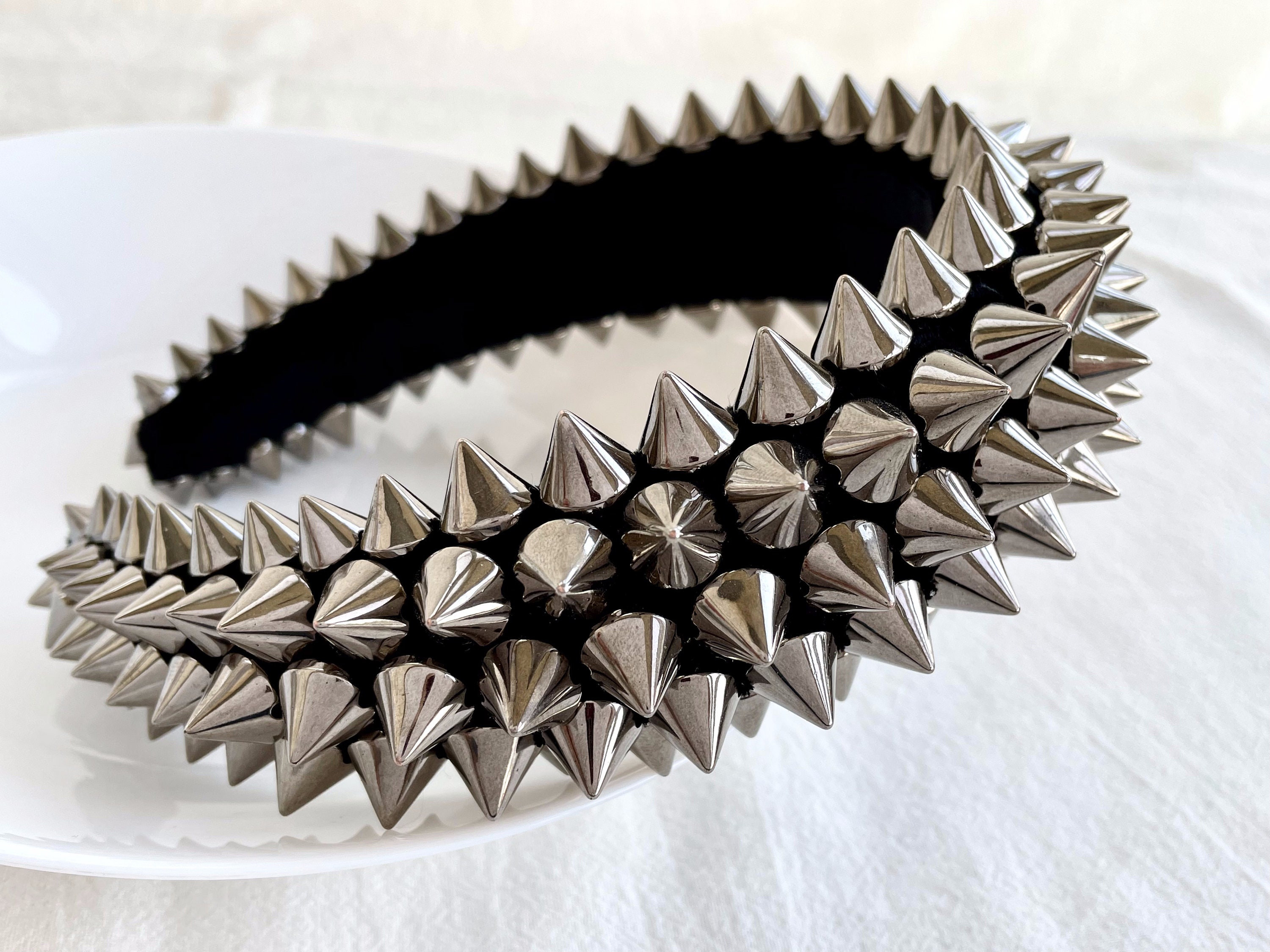 New Punk Style Hair Band, Metal Velvet Hair Band, Hair Band, Dark Style ...