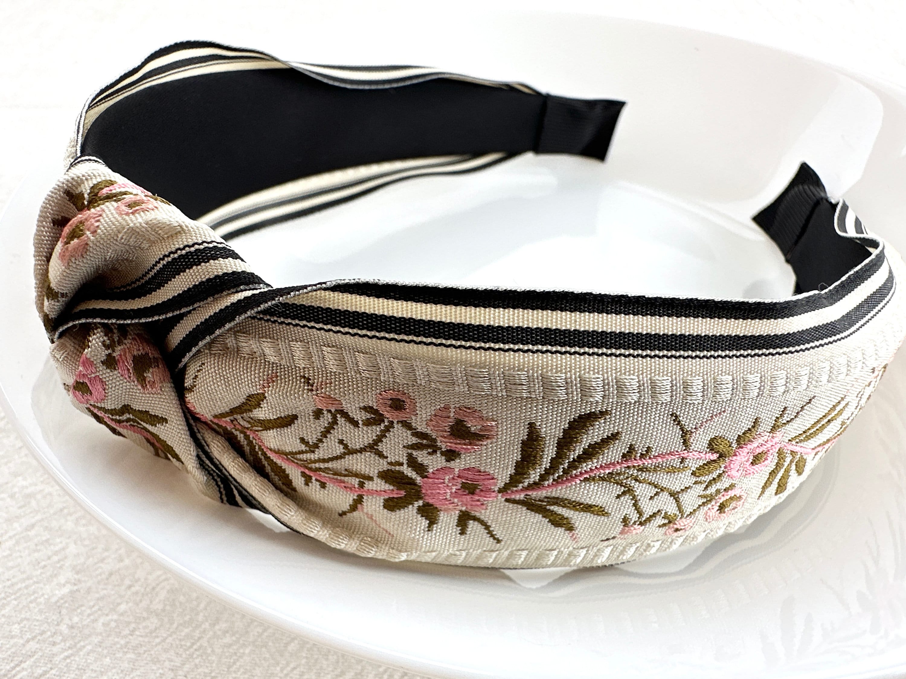 Exquisitely Embroidered Floral Headbands Outing Headbands - Etsy