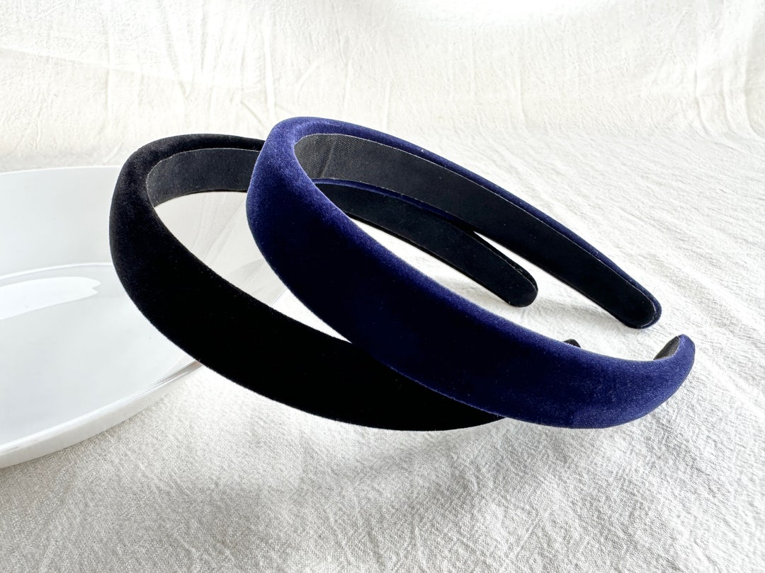 High Quality Blue Velvet Headband, Hard Headband, Daily Headband, Solid ...