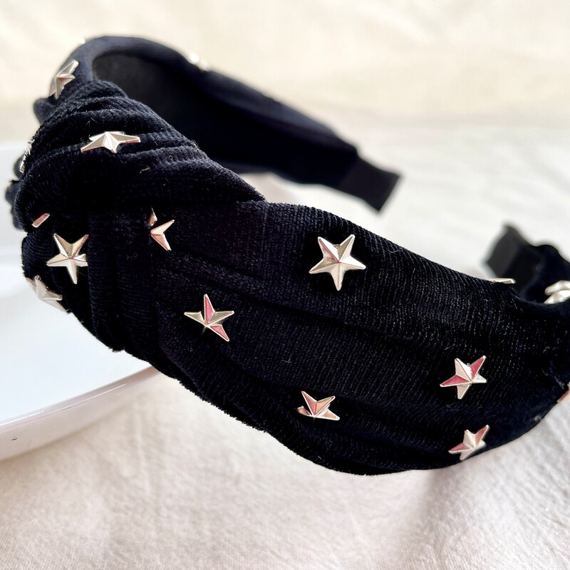 Silver Star Headband - Etsy
