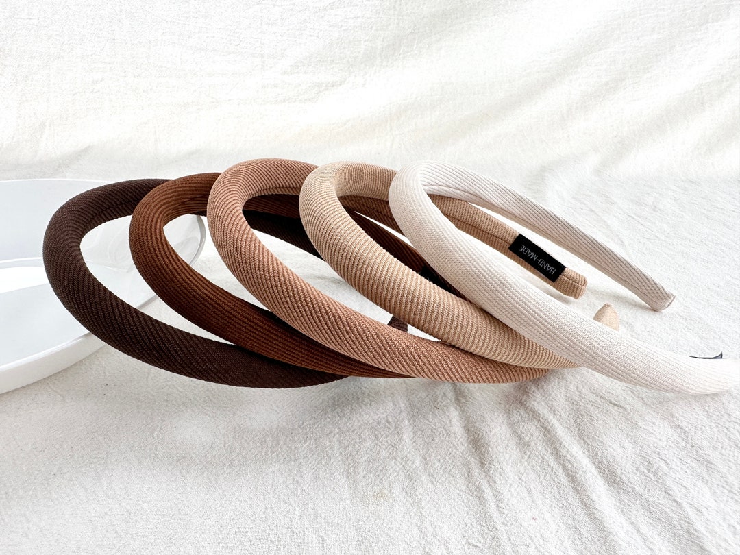 French Twill Thin Headbands, Simple Headbands, Solid Color Headbands ...