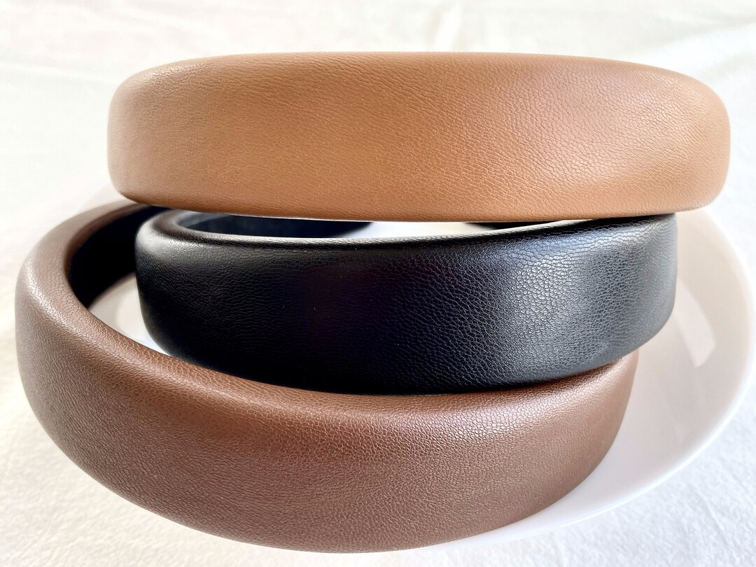 Vintage Pu Leather Headband Women Simple Hairband Party Headband