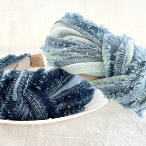 New Fashion Raw Edge Denim Headbands,knot Headband,wide Headband,turban ...