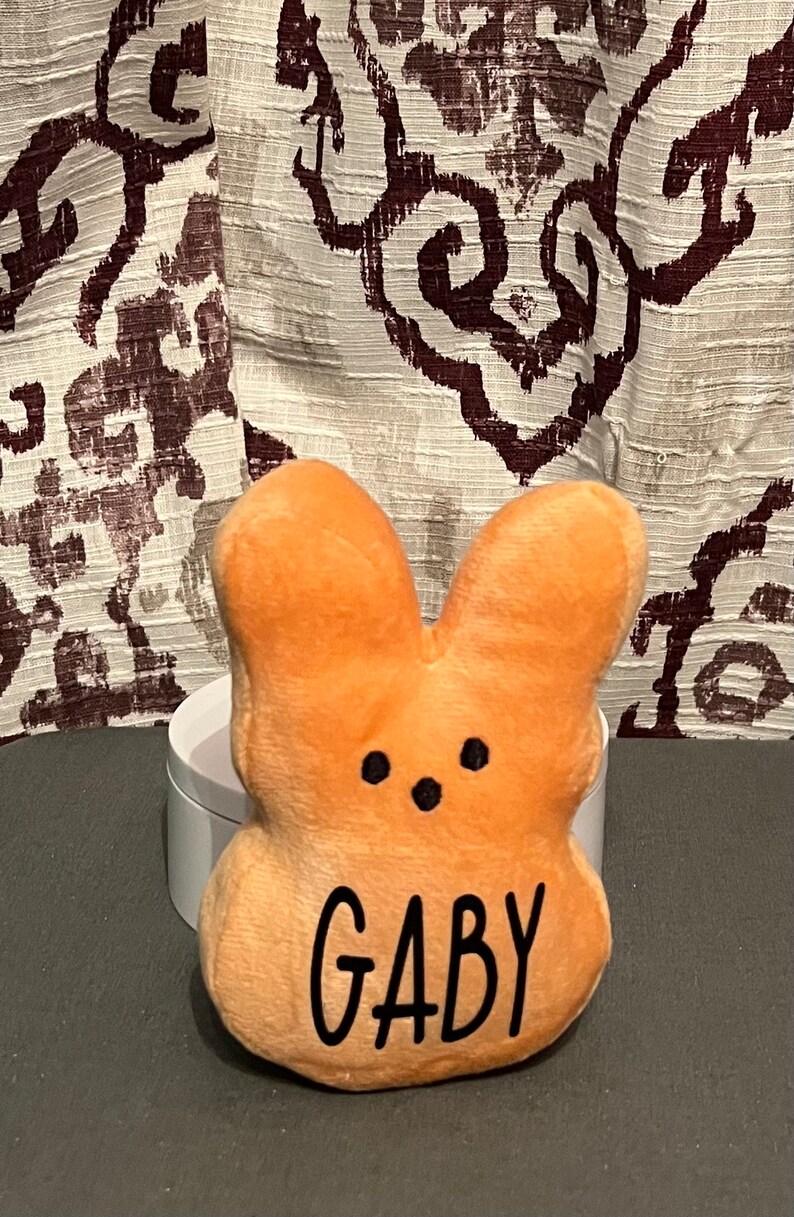 Personalized Plush Bunny - Peep Inspired Personalized Peep for Easter ...