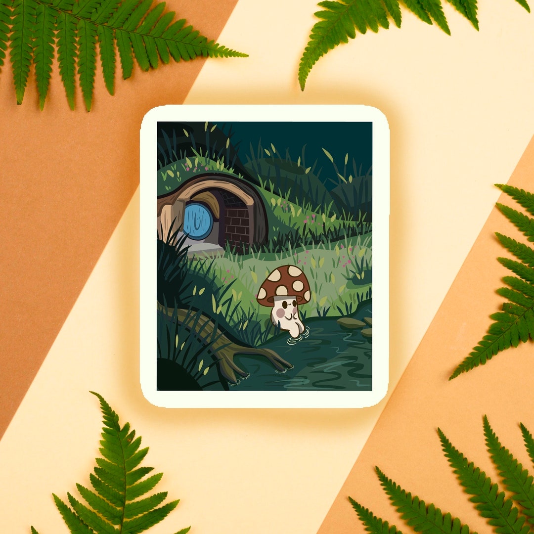 Cottage Core Mushroom Sticker Cottage Core Forest Sticker - Etsy