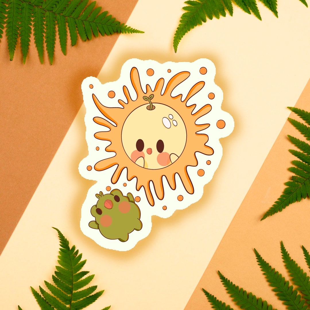 Sun Sticker Frog With the Sun Kawaii Frogcore Frog Stickers Kawaii ...