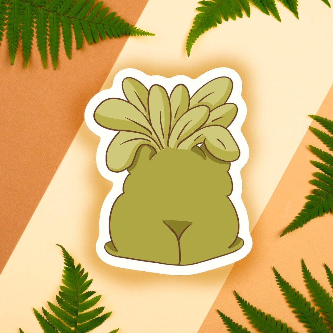 Cute Frog Butt Sticker Big Butt Sticker Frog But Frog With Etsy