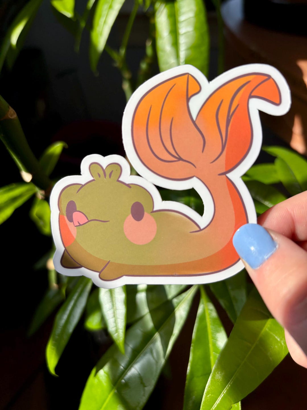 Frog Mermaid Sticker | Waterproof Kawaii Cottagecore Art - Etsy
