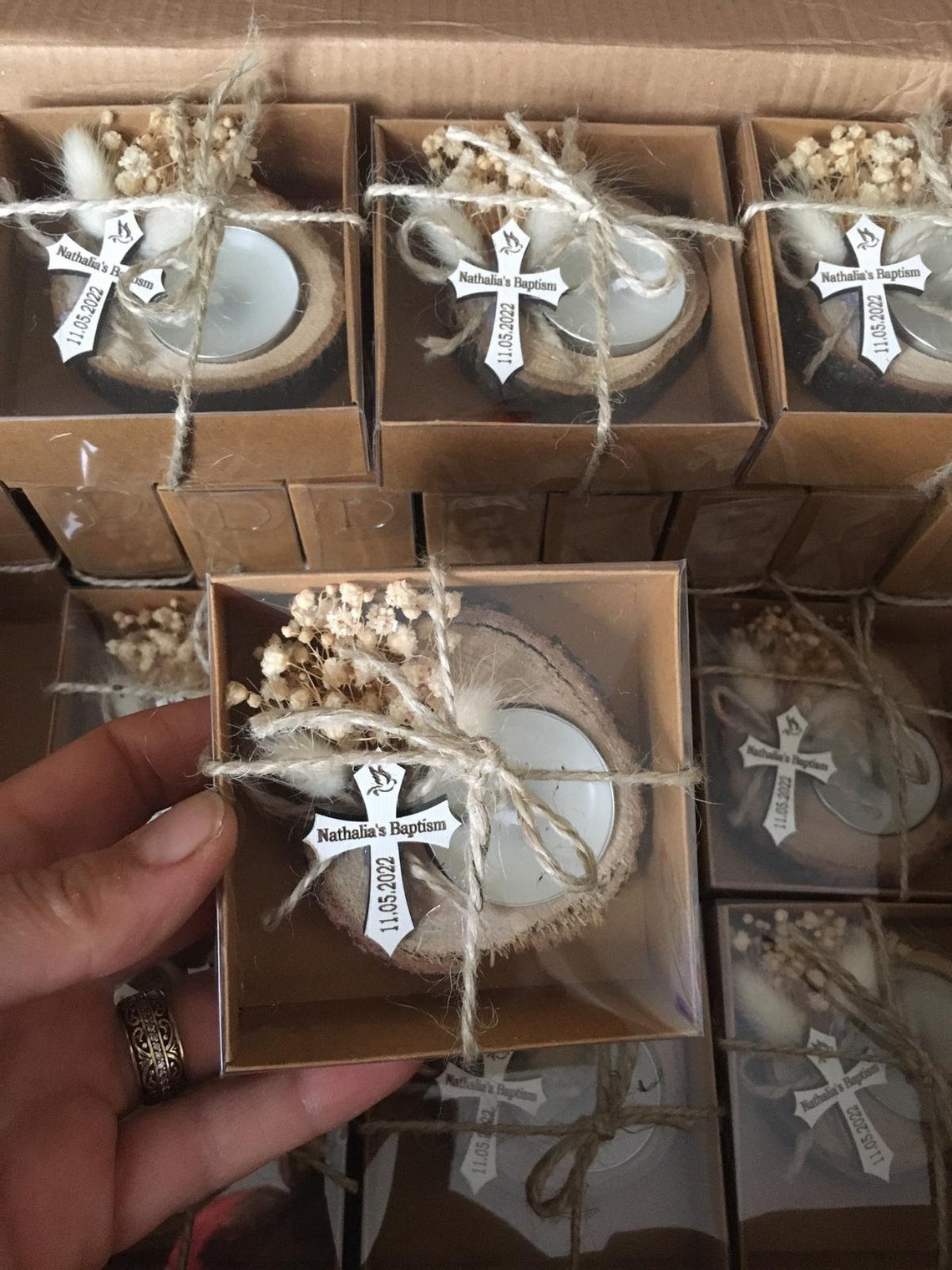 Custom Wood Tealight Holders Wedding Party Favors for Guests - Etsy