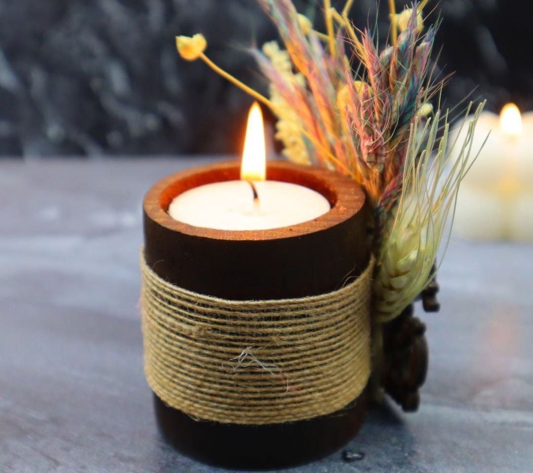 Custom Wood Tealight Holders Wedding Party Favors for Guests - Etsy