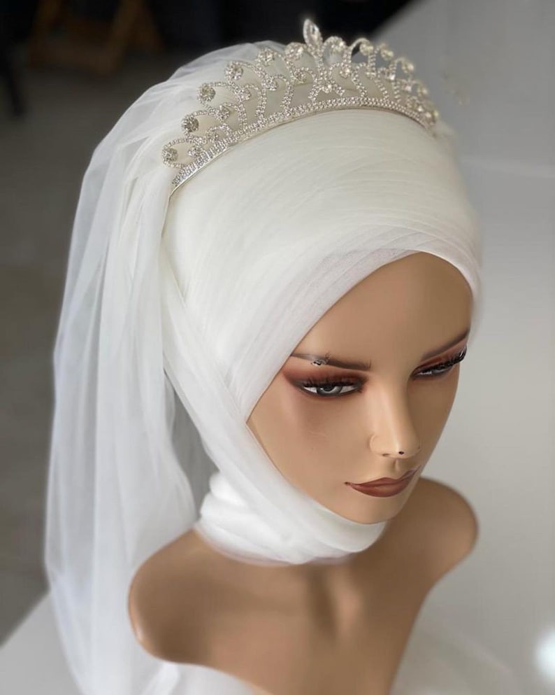 Bridal Veil Henna Night Veil Engagement Ready Veil Ready Made Shawl ...