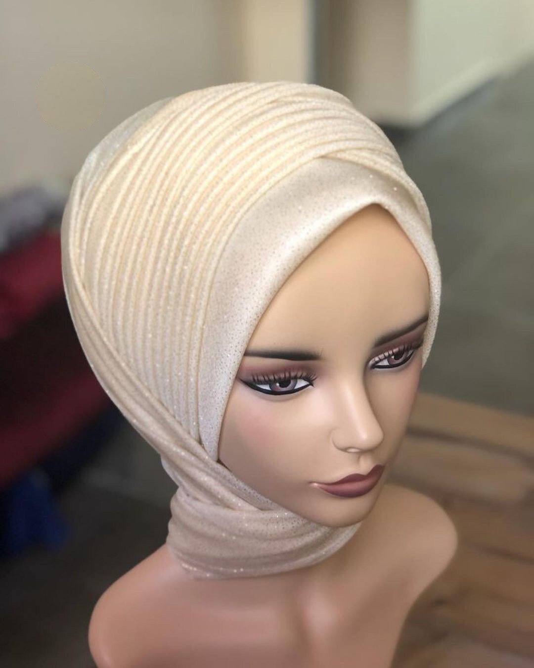 Engagement Ready Veil Ready Made Shawl, Glittering Veiling, Muslim Veil ...