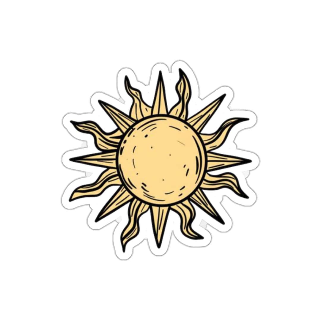 Sun Kiss-cut Stickers, Sunny Weather Decals, Outdoor Adventure Laptop ...