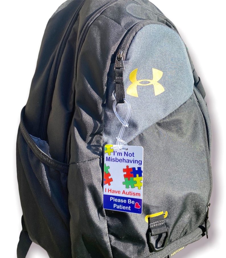 Hidden Disability Bag Tag PVC ID Card Badge Disability - Etsy