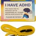ADHD Awareness / Acceptance- I Have ADHD Disability ID Card and Lanyard ...