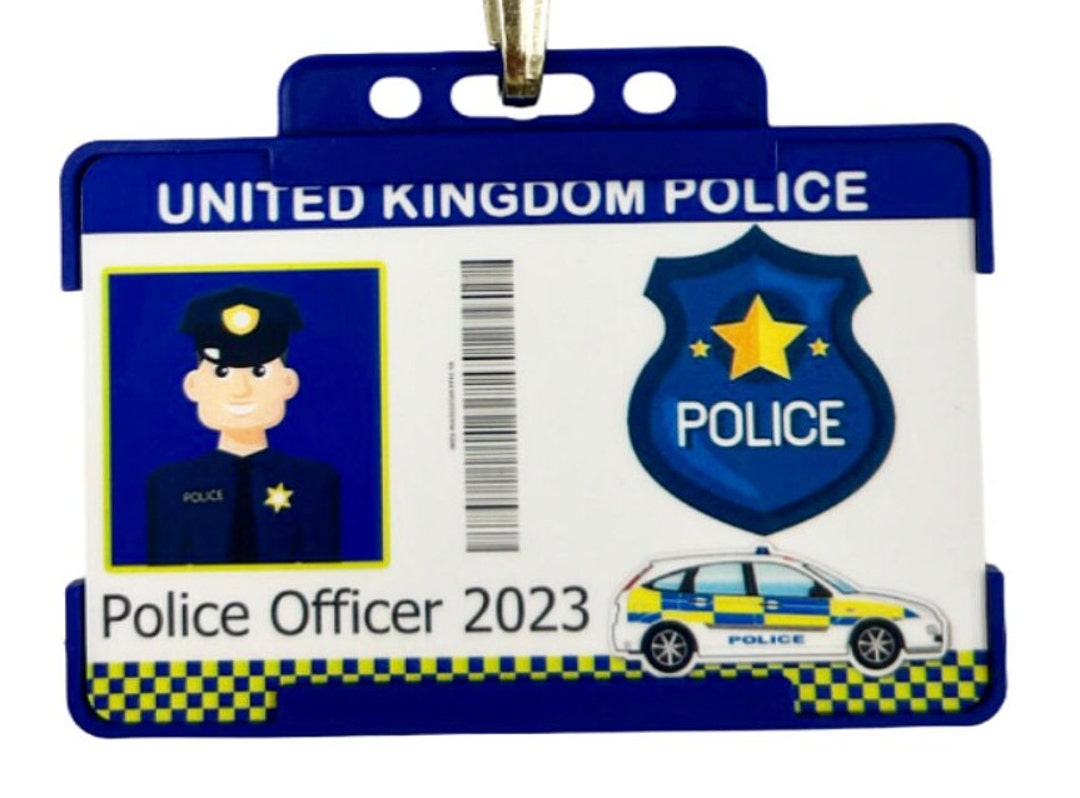 Police Officer / Police Man / Police Woman ID Card, Children ...
