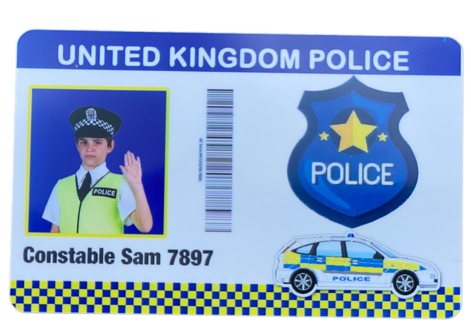 Police Officer / Police Man / Police Woman ID Card Children - Etsy