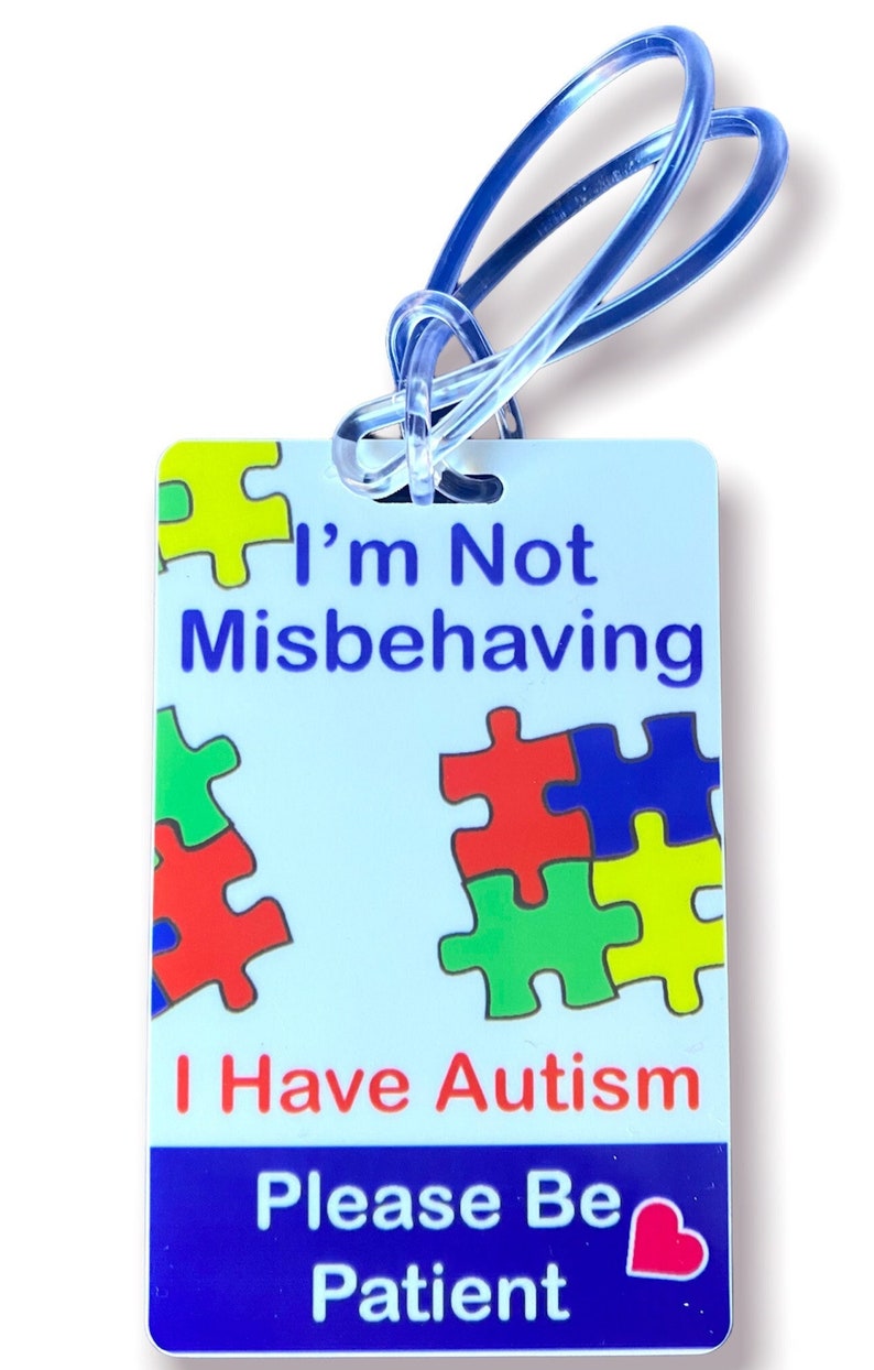 Hidden Disability Bag Tag PVC ID Card Badge Disability - Etsy