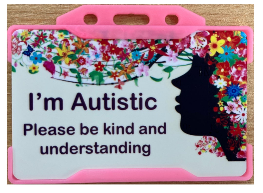 I'm Autistic Awareness ID Card & Lanyard - Etsy