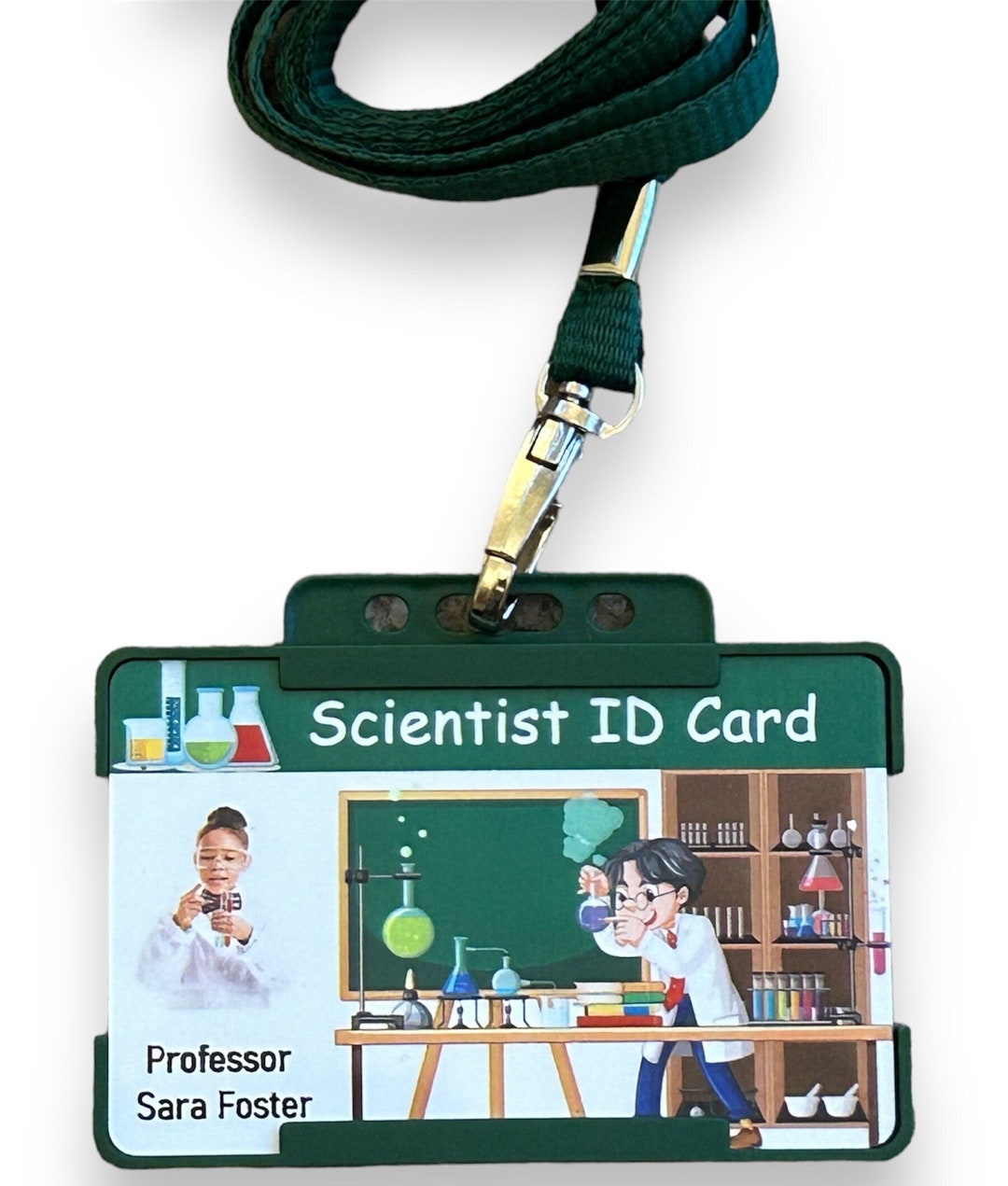 Scientist Roleplay ID Card, Children - Personalised Name and Photo - Etsy