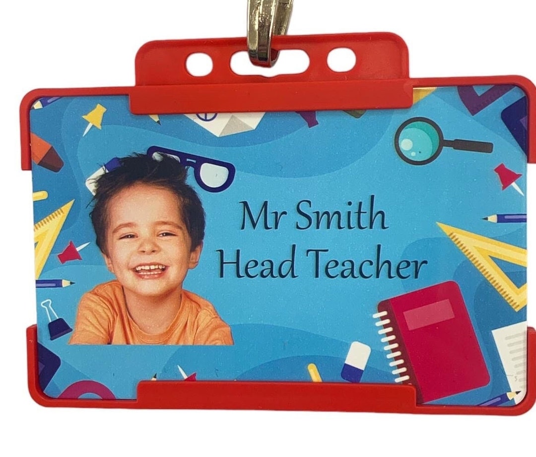 Teacher Nursery School Roleplay ID Card Children Personalised Photo ...