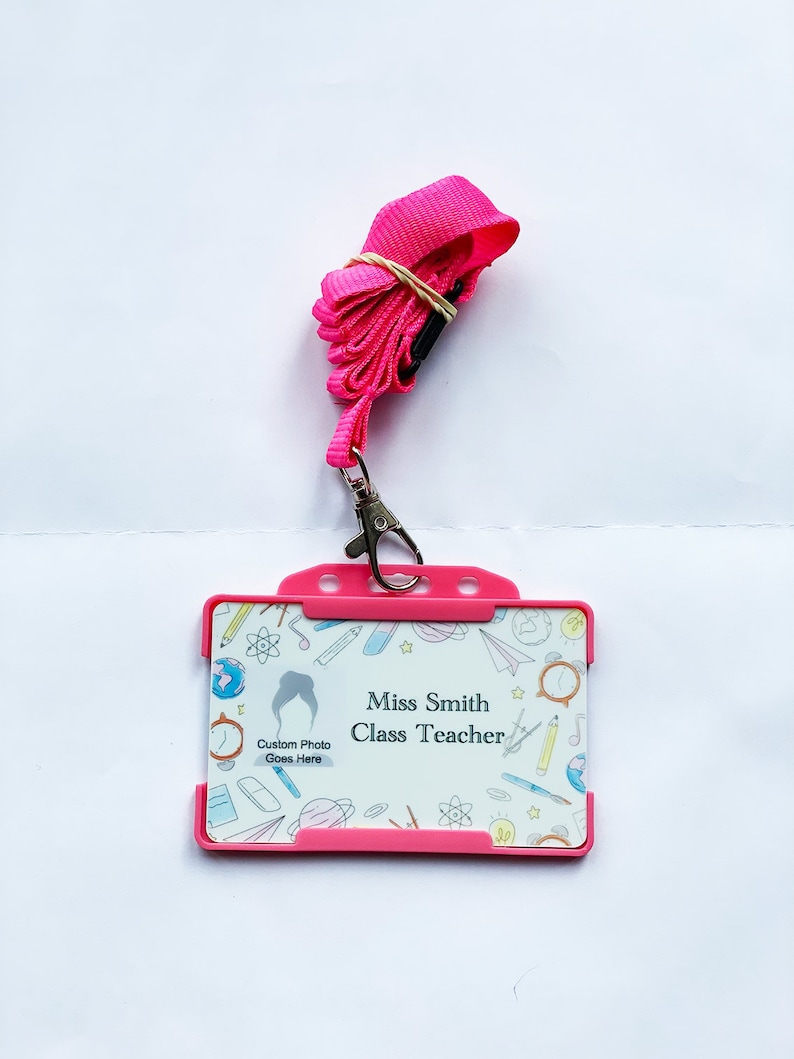 Teacher Nursery School Roleplay ID Card Children Personalised - Etsy ...