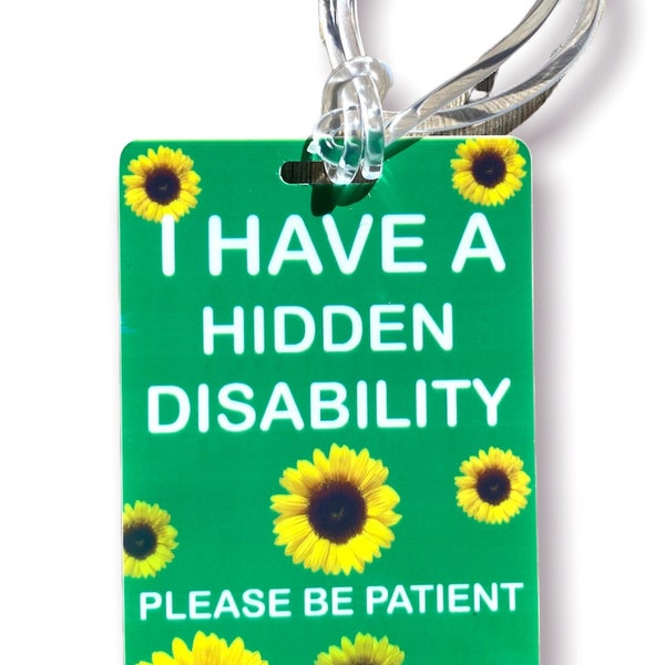 Sunflower Hidden Disability Card - Etsy