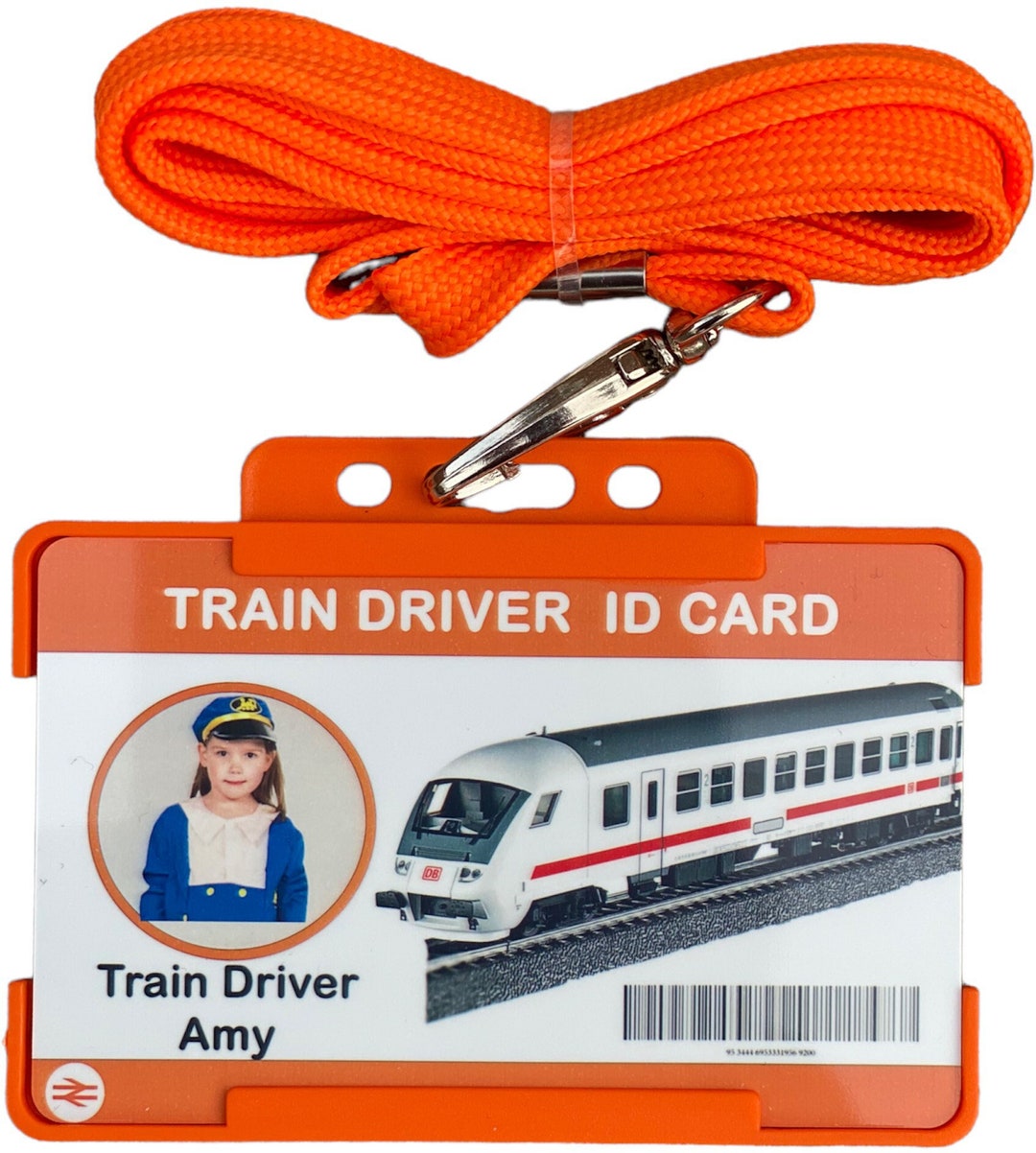 Children / Child Train Driver Roleplay ID Card With Orange - Etsy