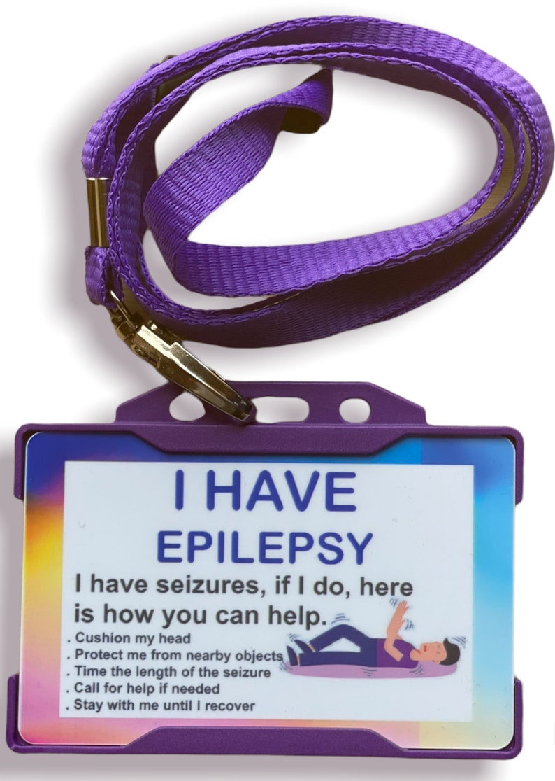 Epilepsy Awareness I Have Epilepsy Disability ID Card & - Etsy