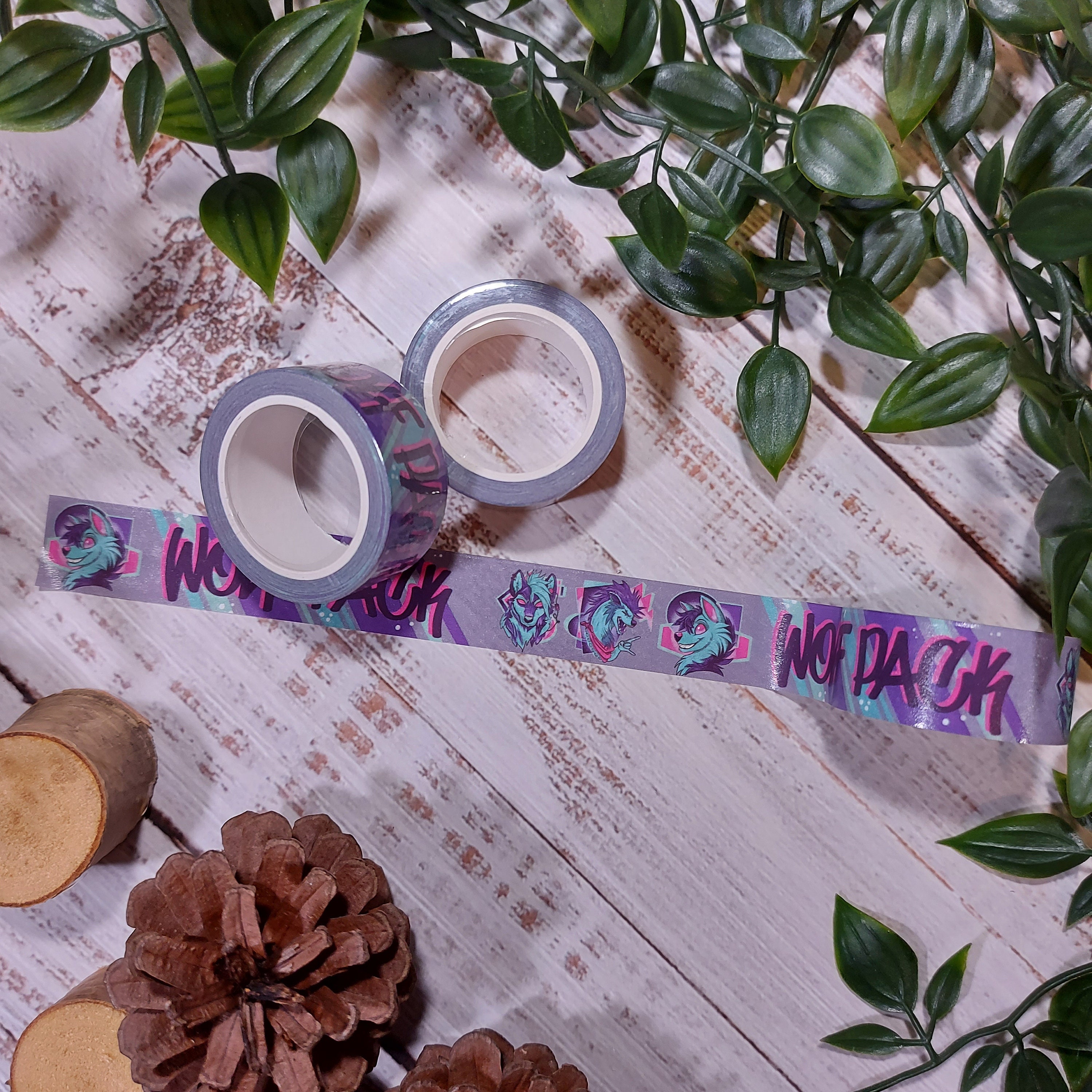 Washi Tape Wolf Pack Lone Wolf, Happy and Rocker - Etsy