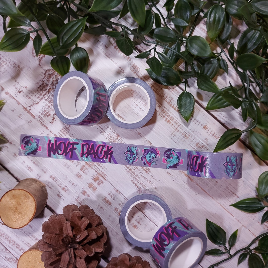 Washi Tape Wolf Pack Lone Wolf, Happy and Rocker - Etsy