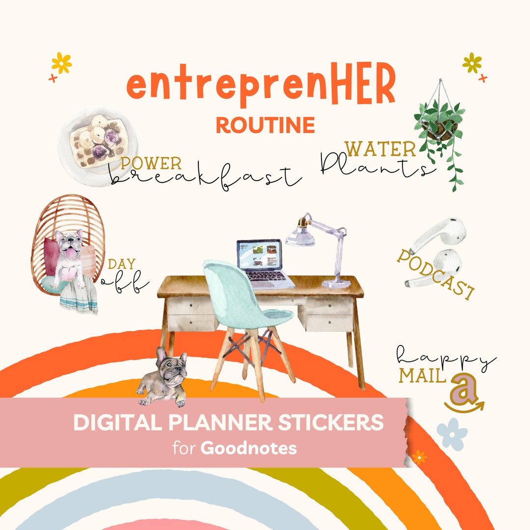 Entrepreneur Digital Stickers for Goodnotes | Business Life | Bossbabe ...