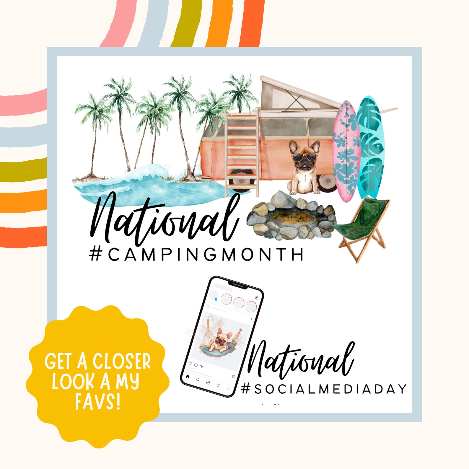 June National Holidays 2024 Digital Planner Stickers for Goodnotes - Etsy