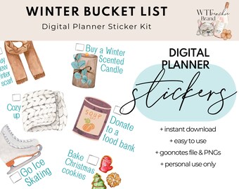 Winter Bucket List Png - Etsy