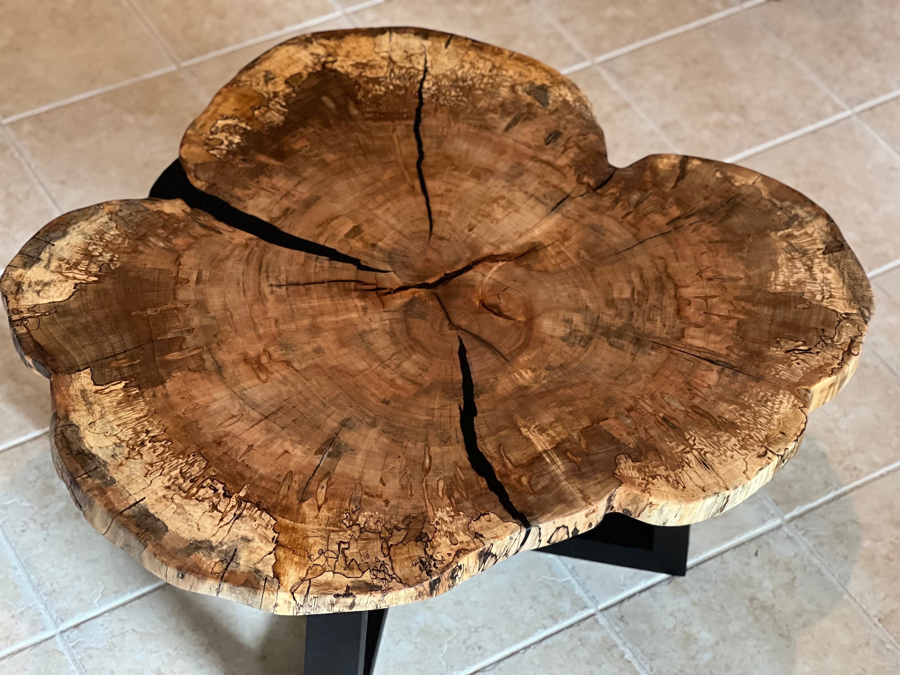 Live Edge Spalted Maple Coffee Table - Etsy