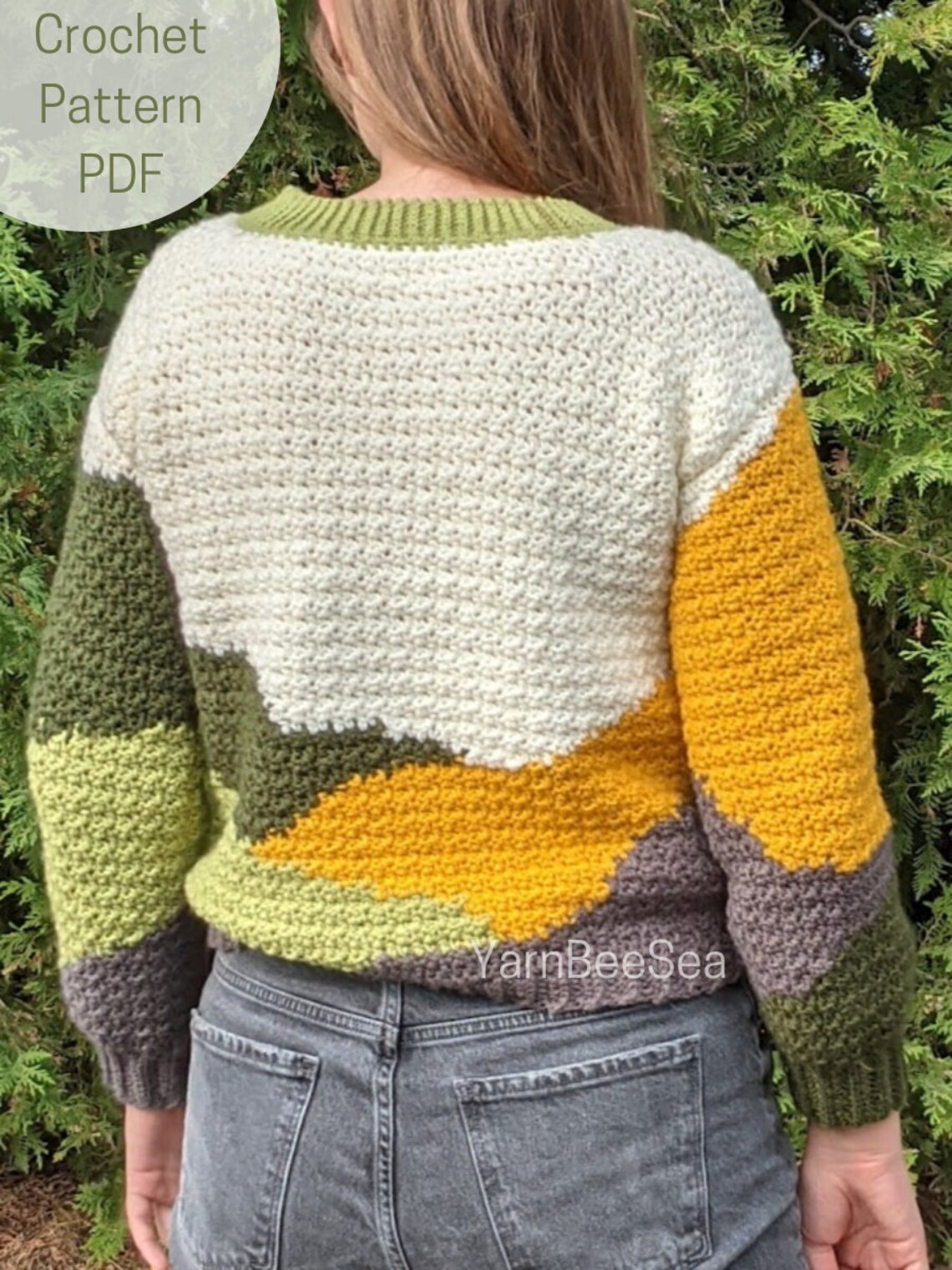 Mountain Range Sweater Crochet Pattern - Etsy